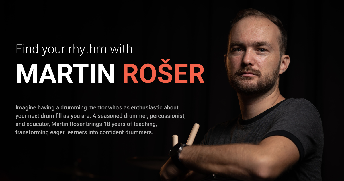 Learn to Drum with Martin Roser | Expert Drummer & Educator
